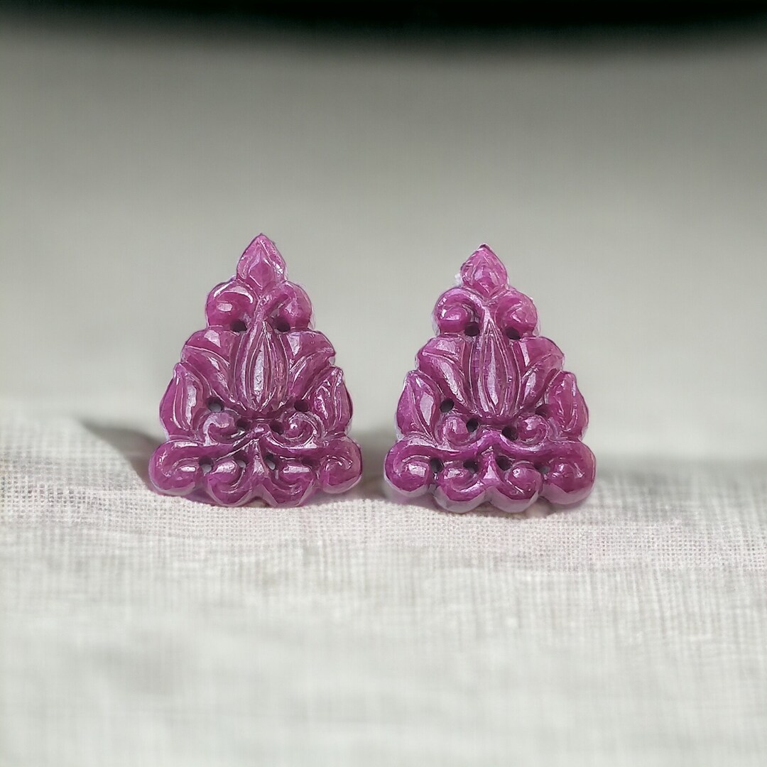 RUBY Gemstone Carving : 30.00cts Natural Untreated Unheated Red Ruby ...