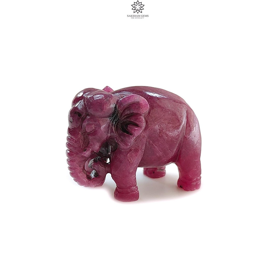 Ruby Gemstone Sculpture Figurine: 85.50cts Natural Untreated Ruby ...