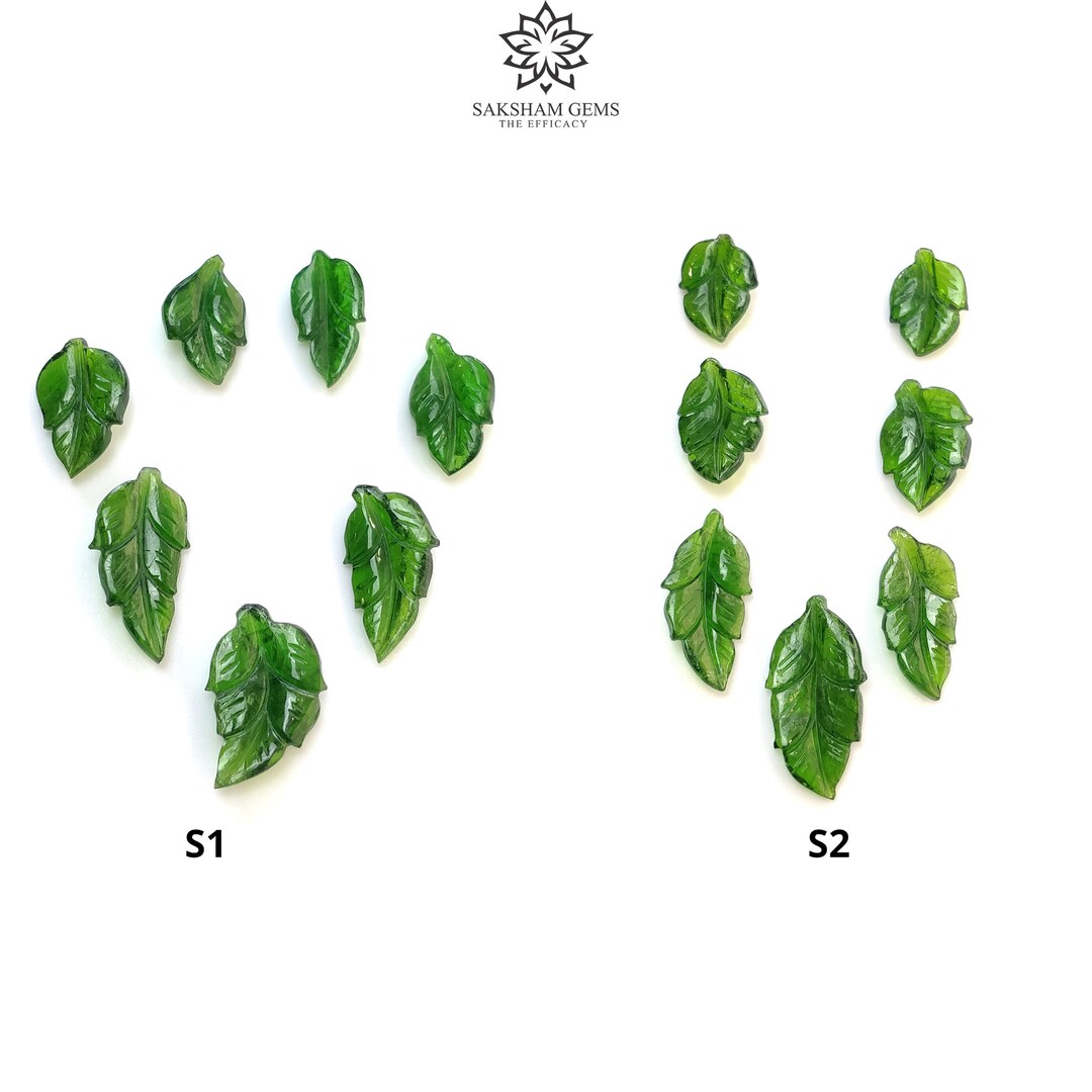 CHROME DIOPSIDE Gemstone Carving : Natural Green Diopside Hand Carved ...