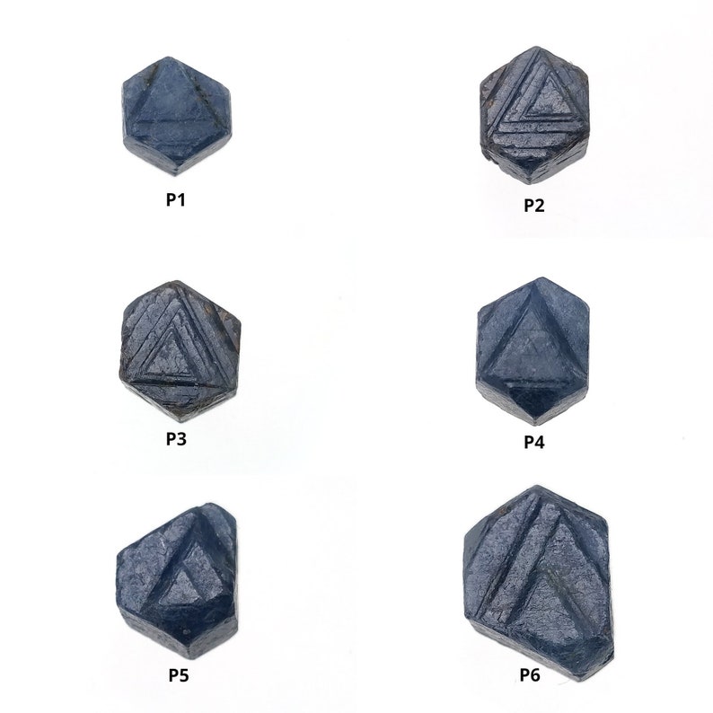 Gemstones Materials 59.65cts Natural Untreated Unheated Triangle ...