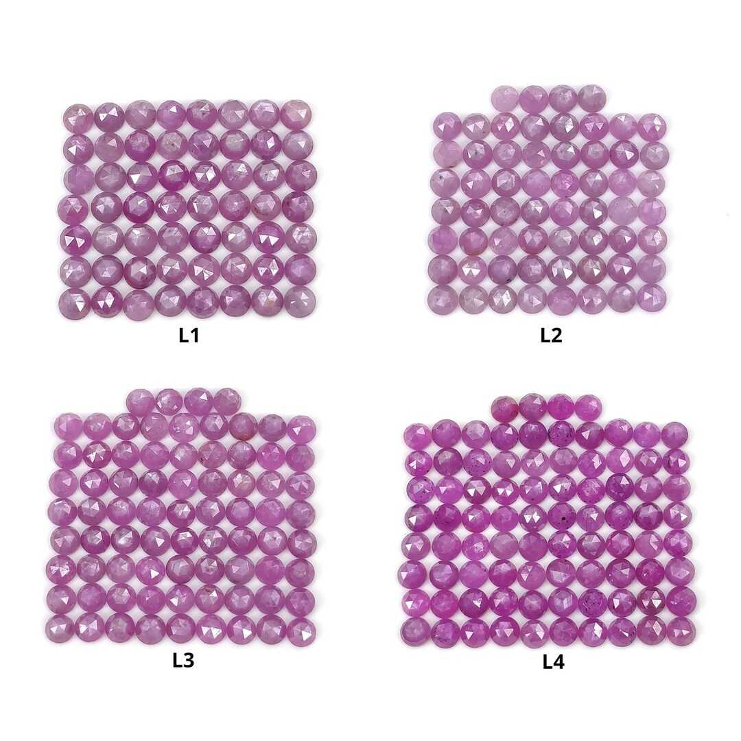 RUBY Gemstone Rose Cut : Natural Untreated Unheated Raspberry Sheen ...