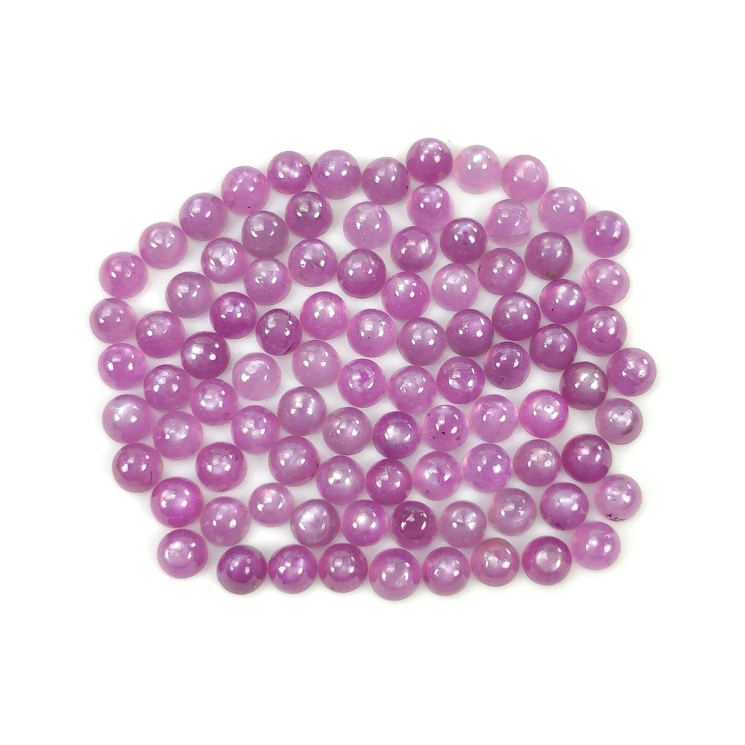 Raspberry Pink Sheen SAPPHIRE Gemstone Cabochon : 19.15cts Natural ...