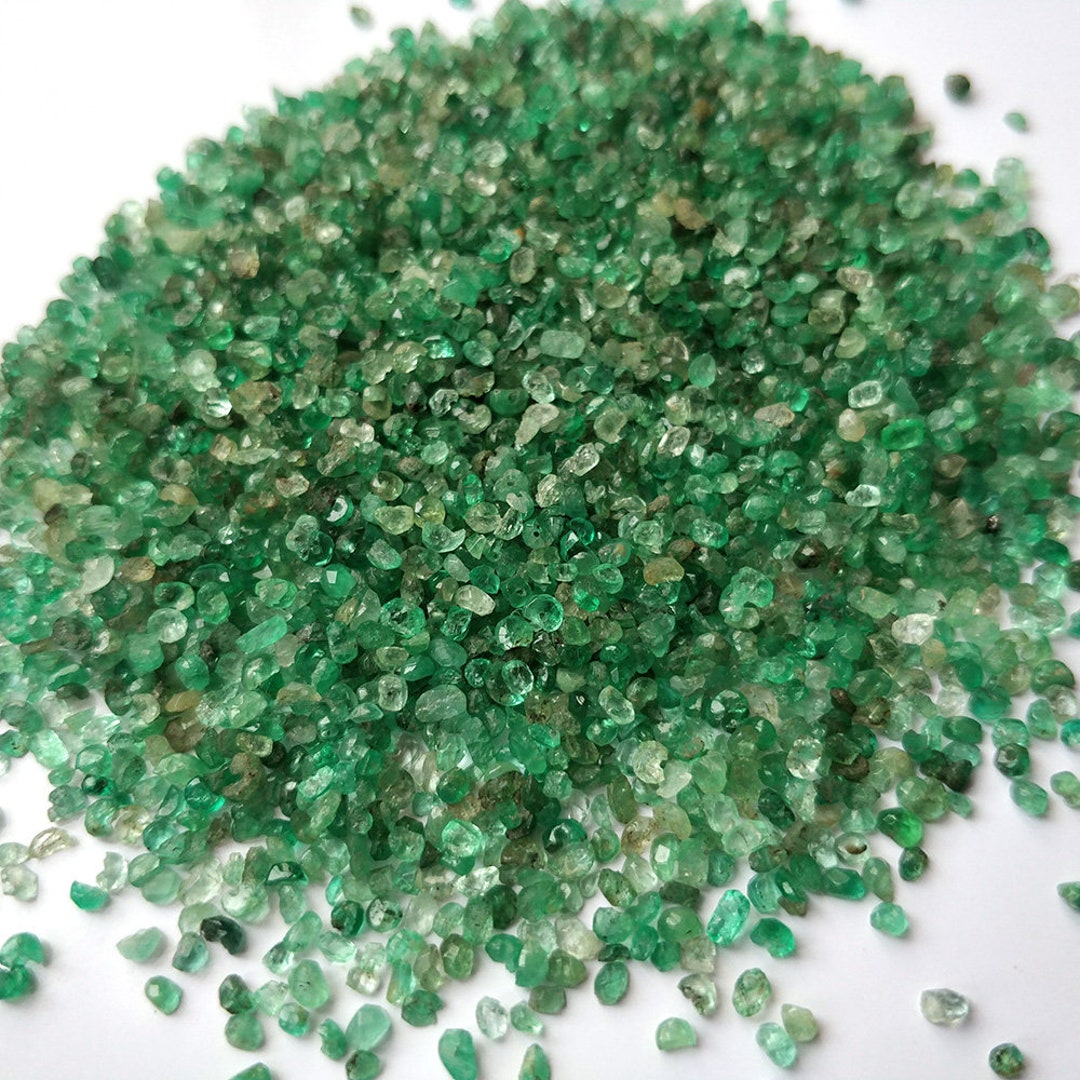 Natural Green Colombian Emerald Gemstone Rough & Scrap Piece WHOLESALE ...