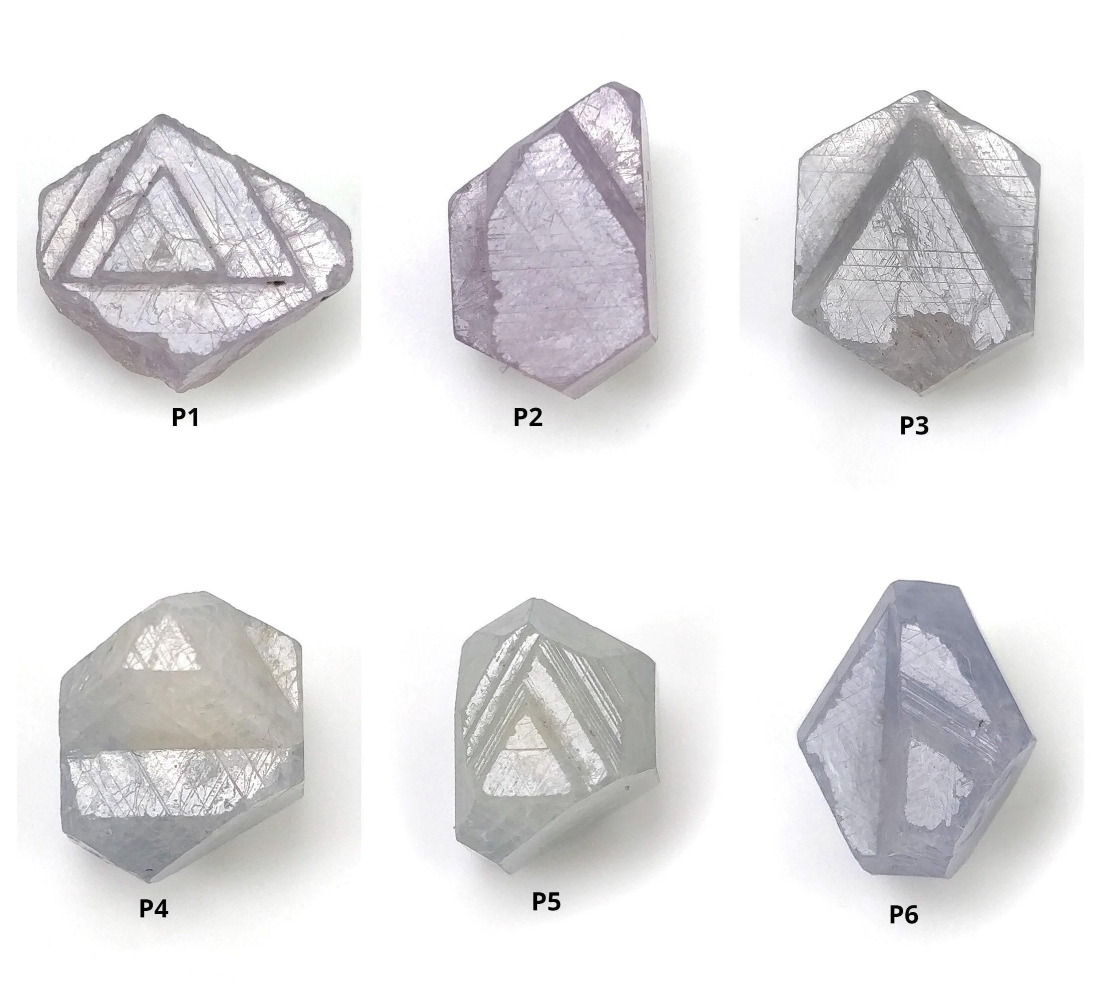 Gemstones Materials 59.65cts Natural Untreated Unheated Triangle ...