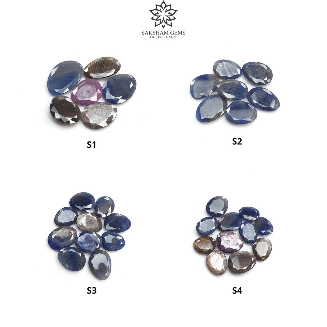 Blue Silver Chocolate Sheen Sapphire Gemstone Normal Cut: Natural ...