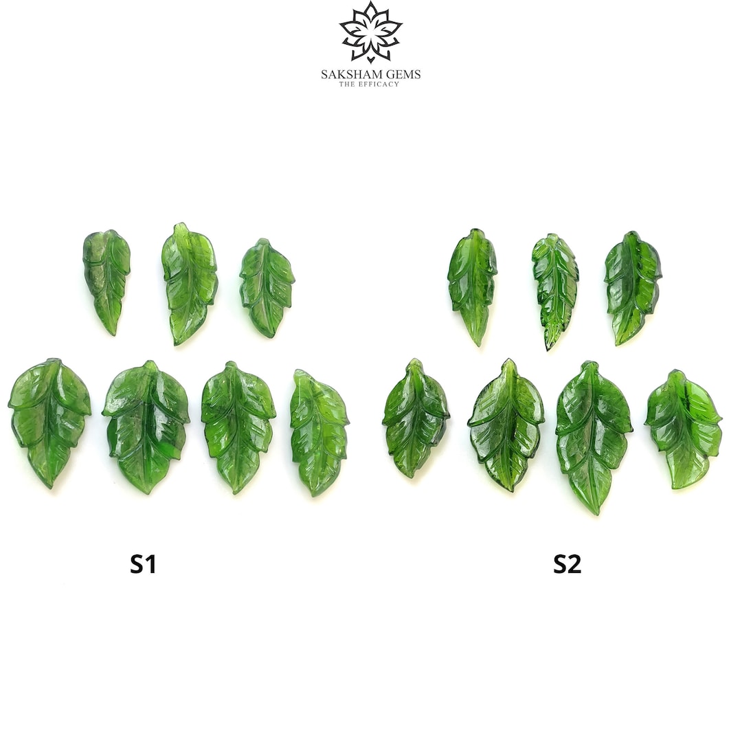 CHROME DIOPSIDE Gemstone Carving : Natural Green Diopside Hand Carved ...