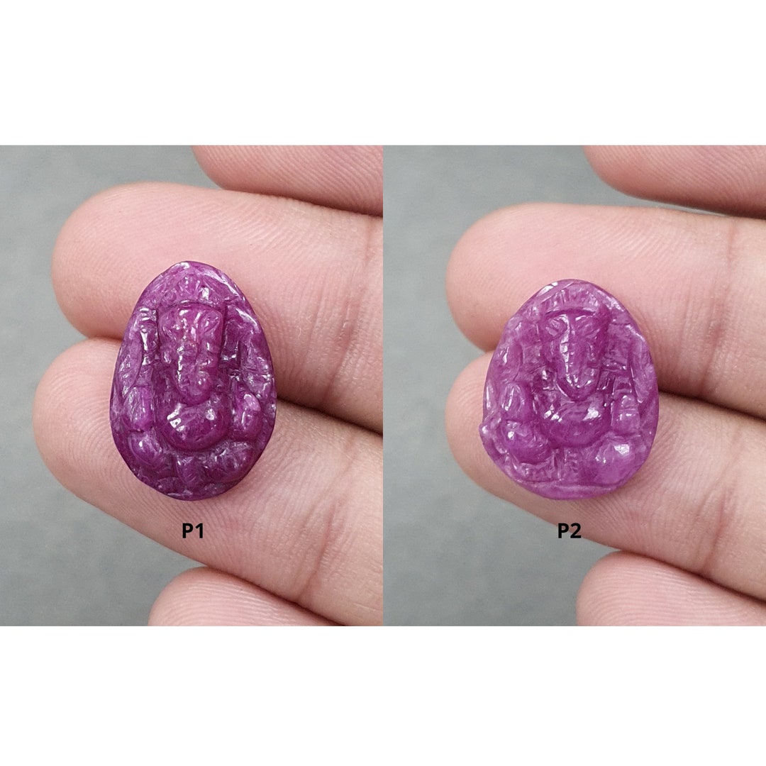 RUBY Gemstone Carving : Natural Untreated Unheated Red Ruby Hand Carved ...
