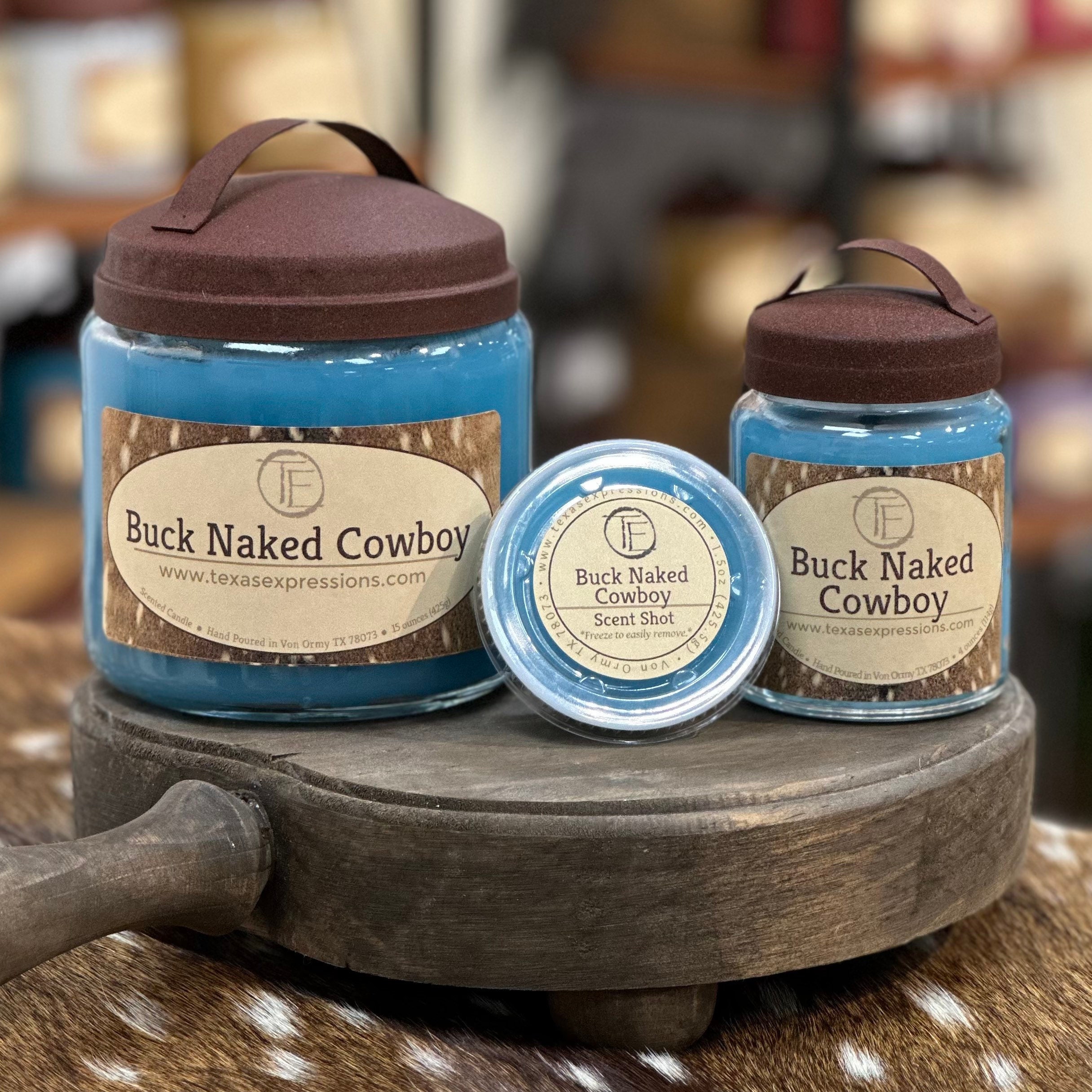 Buck Naked Cowboy Candle Unique Candle Made in Texas - Etsy