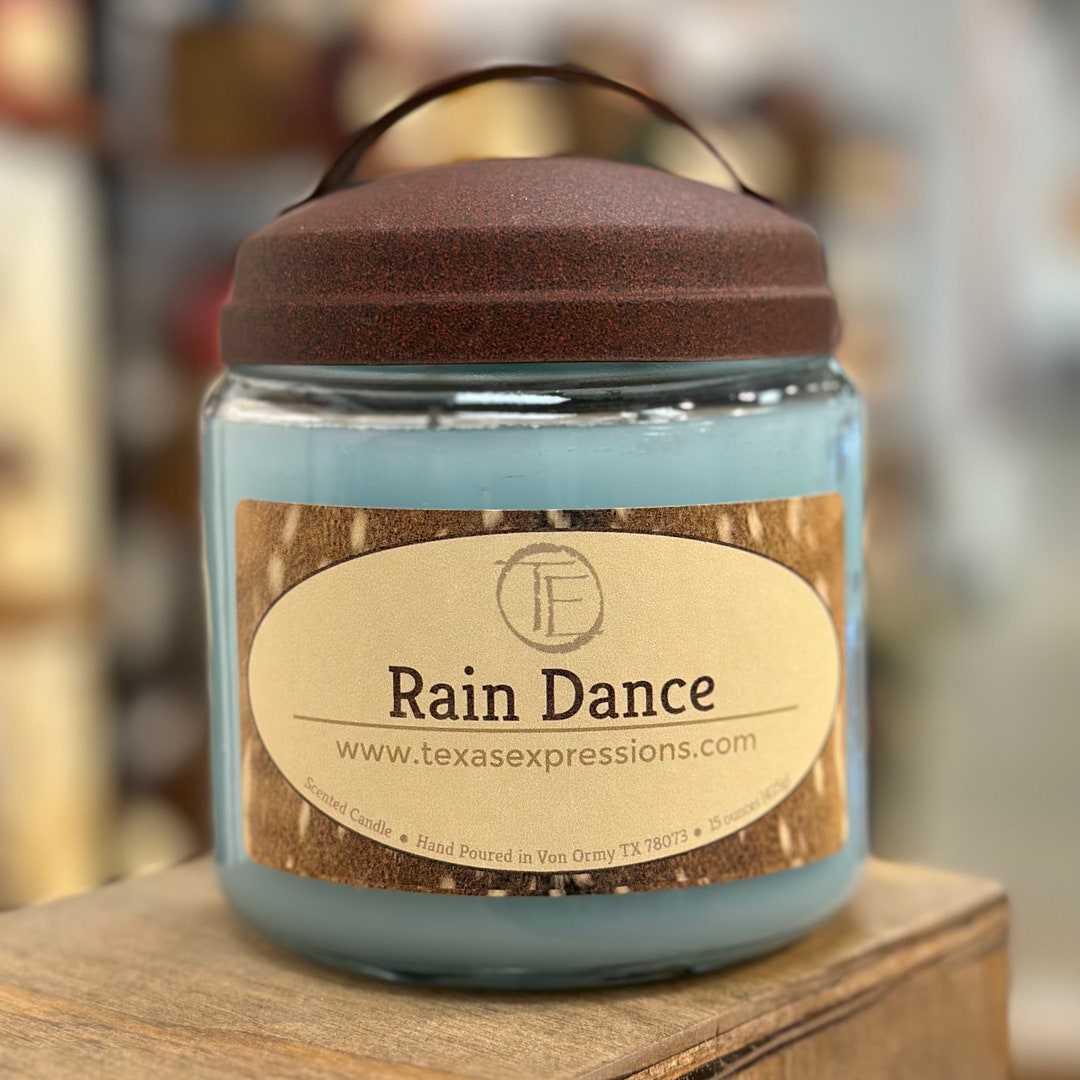 Rain Dance Candle Unique Candle Made in Texas Rustic - Etsy