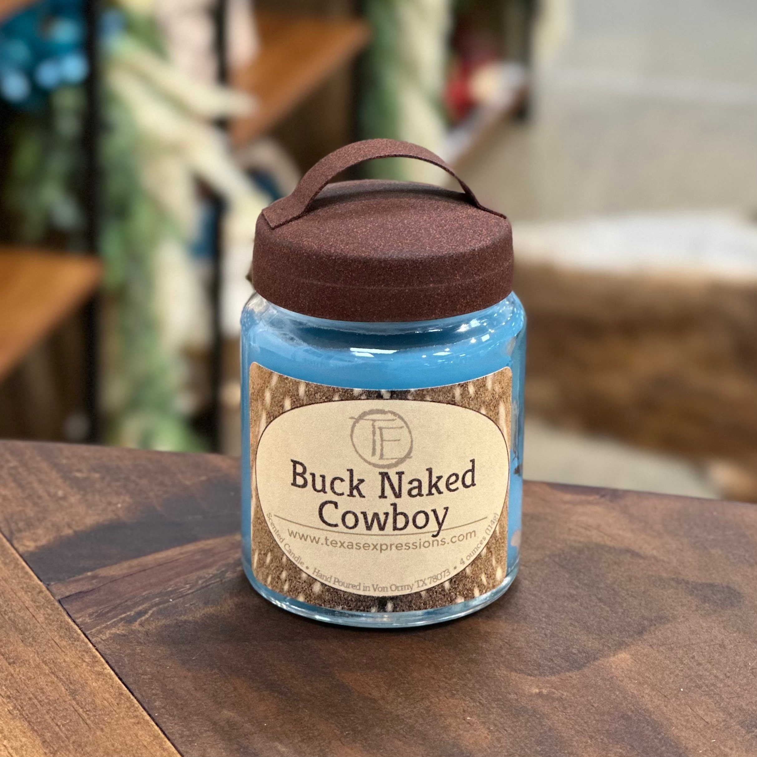 Buck Naked Cowboy Candle Unique Candle Made in Texas - Etsy
