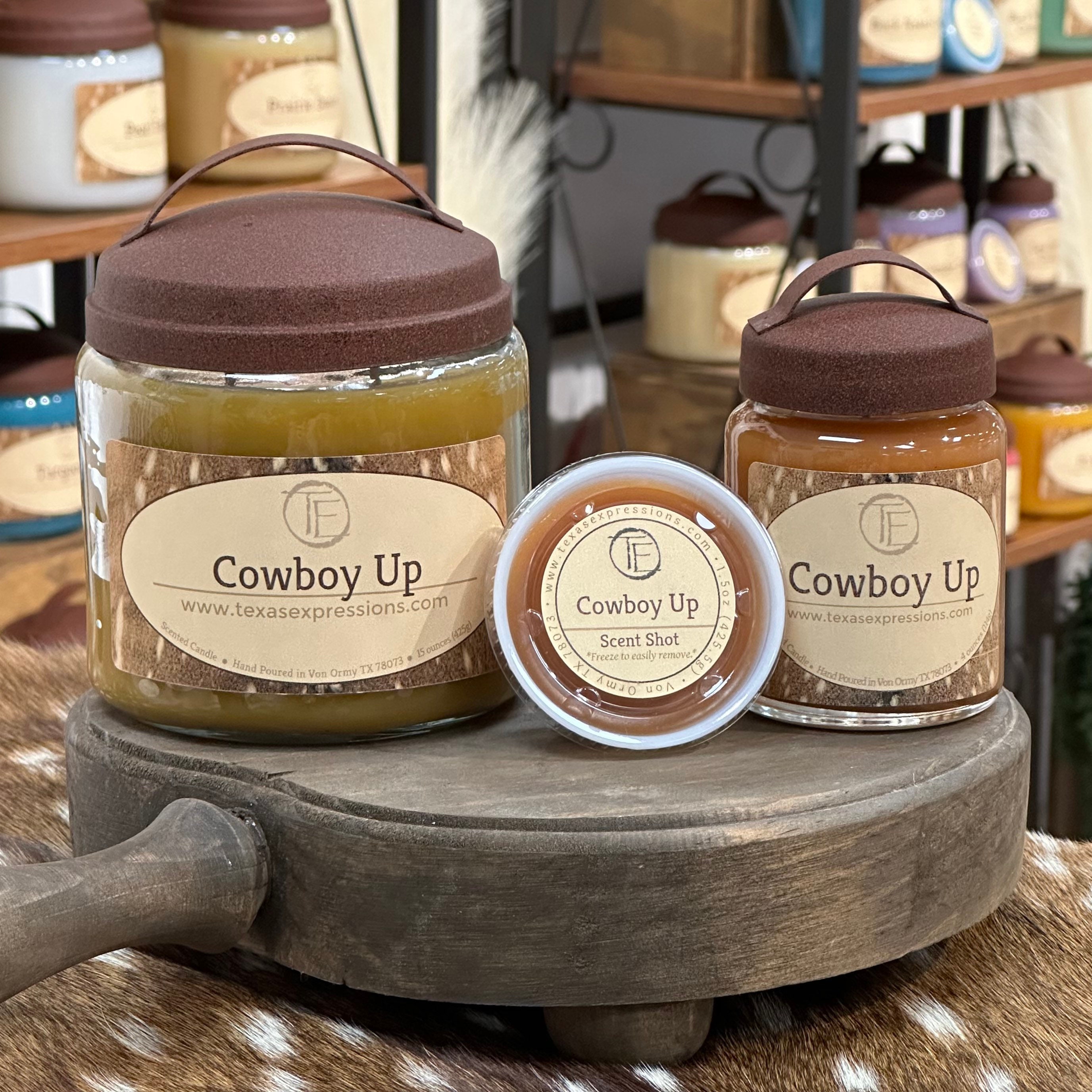 Cowboy up Candle | Unique Candle | Made in Texas | Rustic | Funny Gift ...