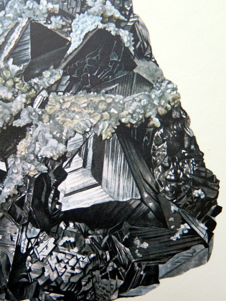 1967 Vintage Lithograph Print of SPHALERITE Antique Color - Etsy
