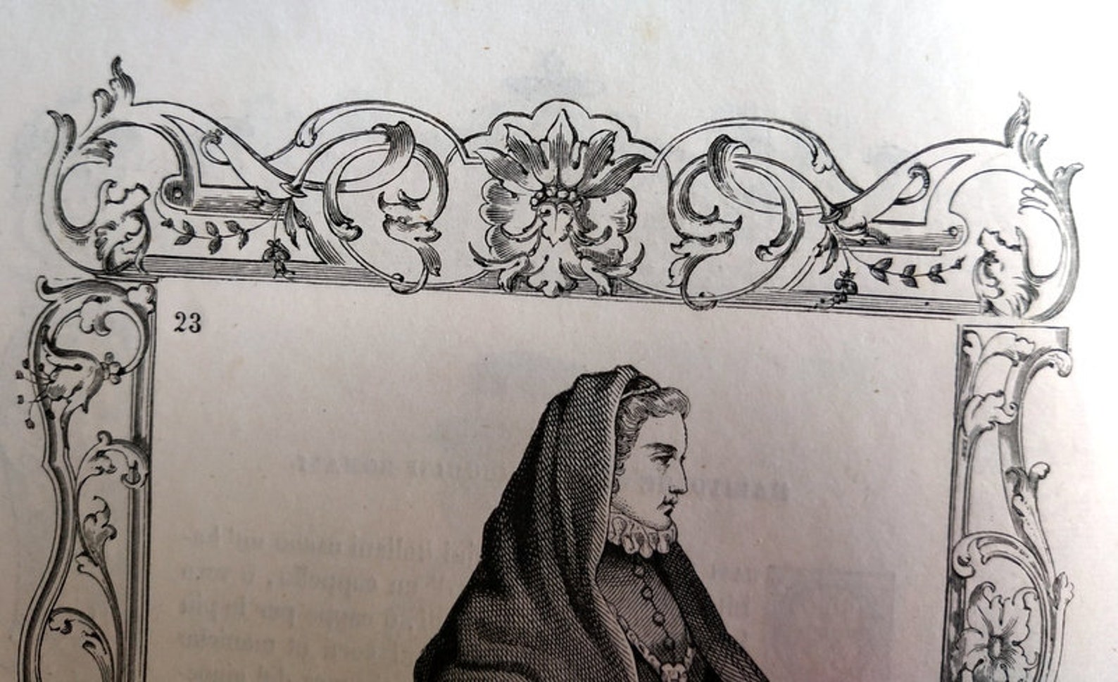 1859 Antique Print of Costume of Noble Lady of Rome. Fashion - Etsy