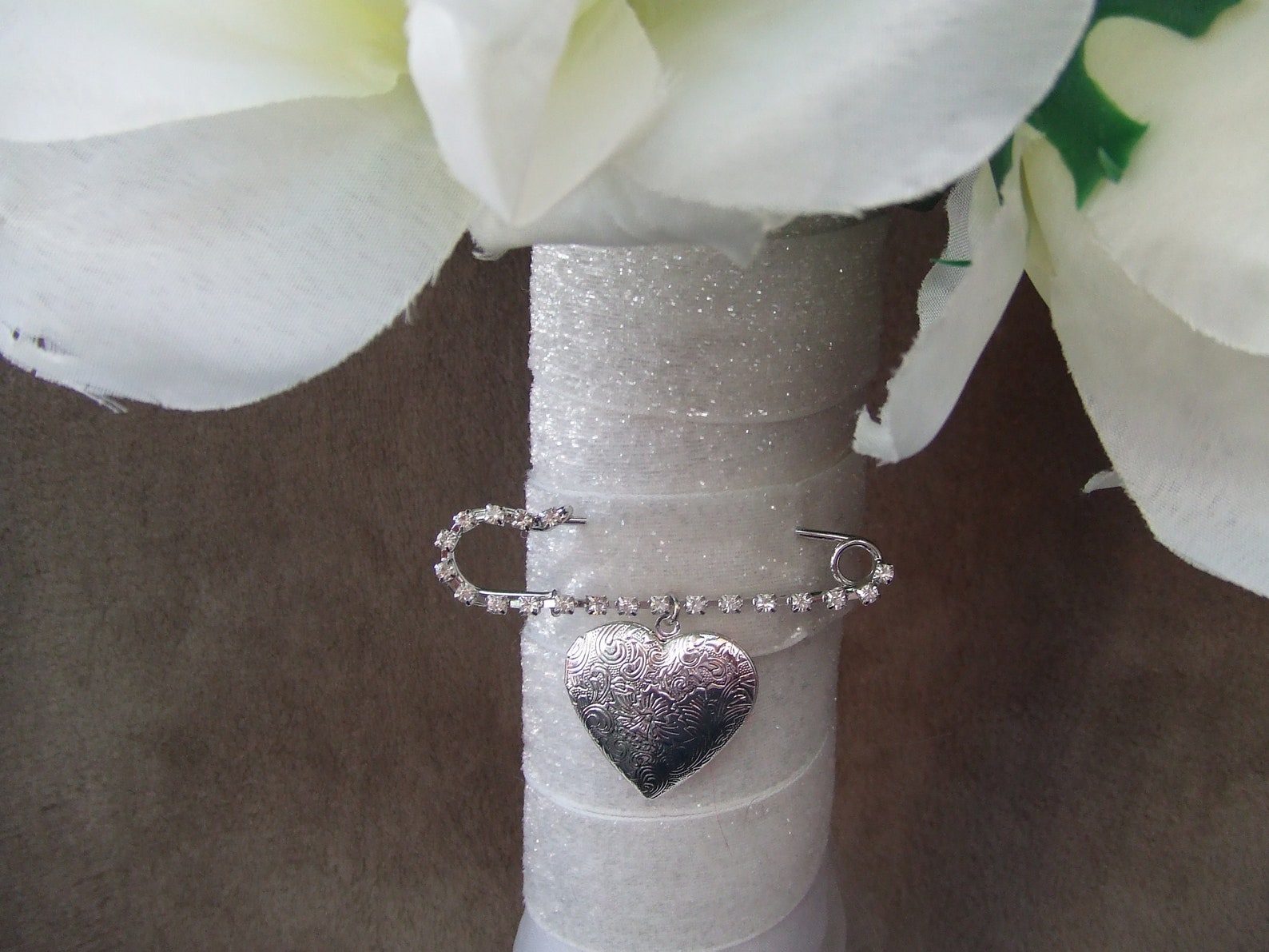 Wedding Bouquet Heart Memory Photo Charm Locket With DIY - Etsy