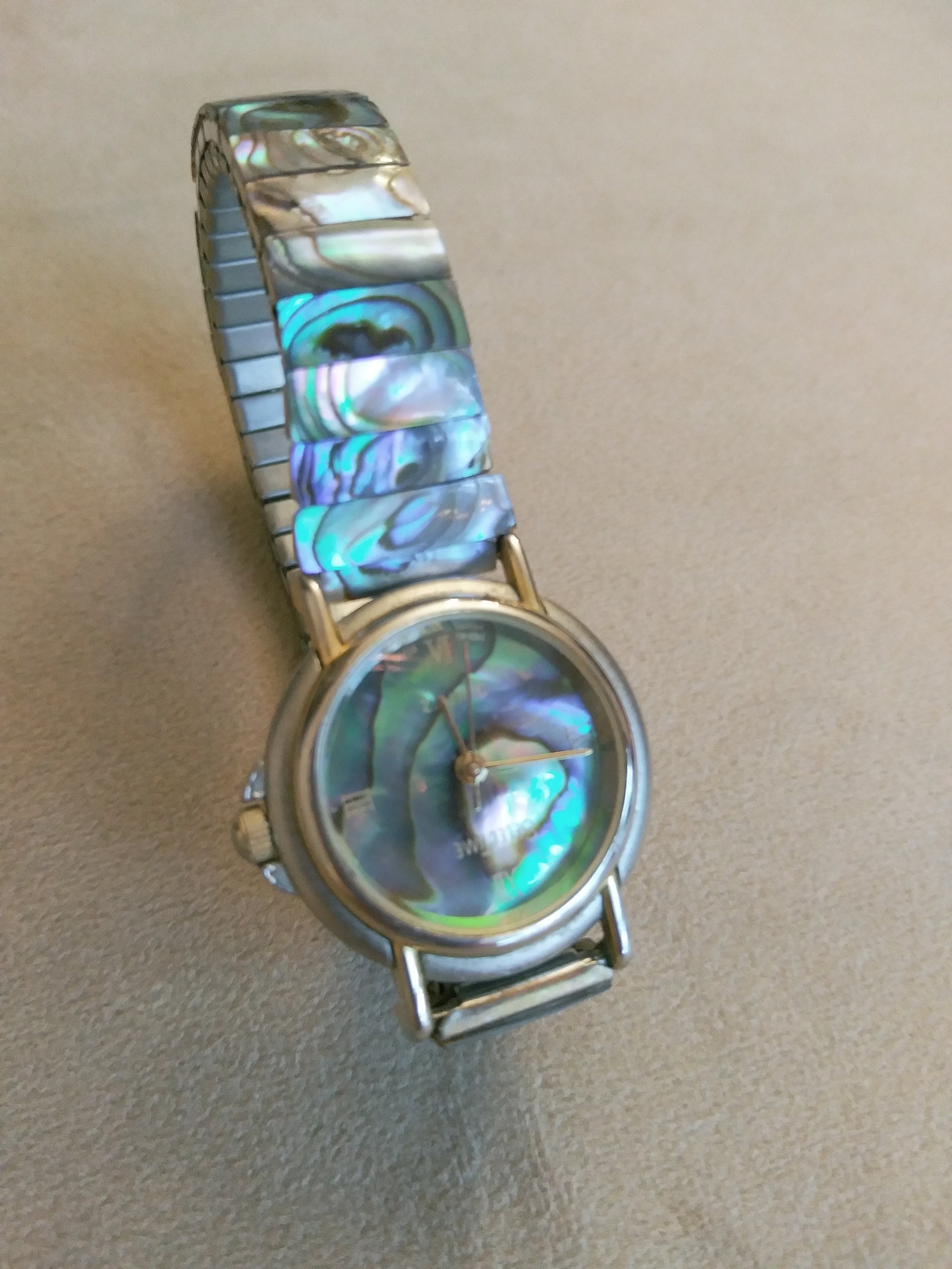 Vintage Abalone Watch SelecTime Quartz. Hong Kong Dial Japan | Etsy