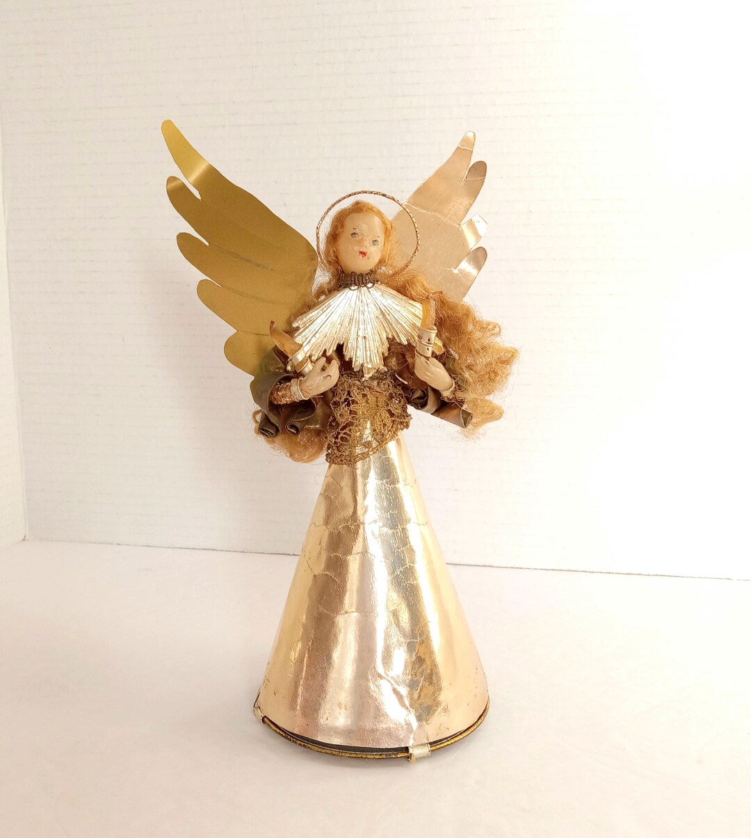 Rare OOAK Koestel Wax Angel Revolving Music Boc Made West Germany ...