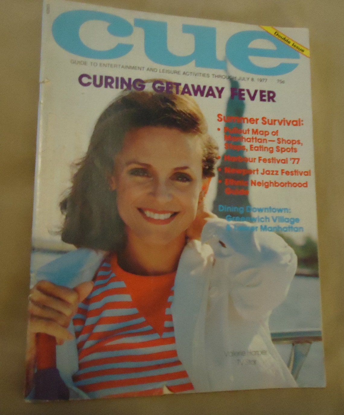 Cue Magazine: July 8 1977 Curing Getaway Fever / Valerie | Etsy