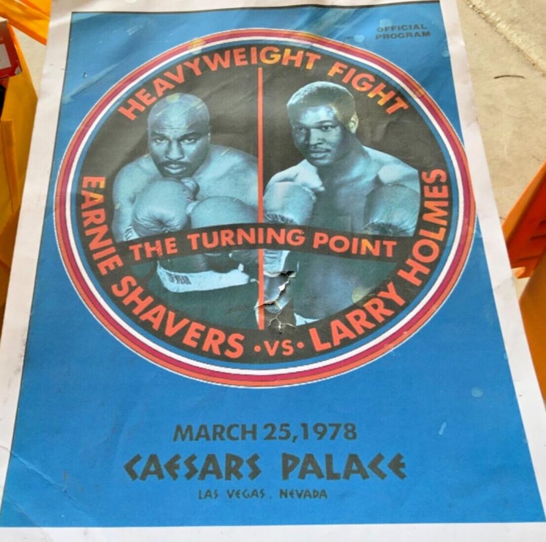 Larry Holmes Earnie Shavers Boxing Program Reprint - Etsy