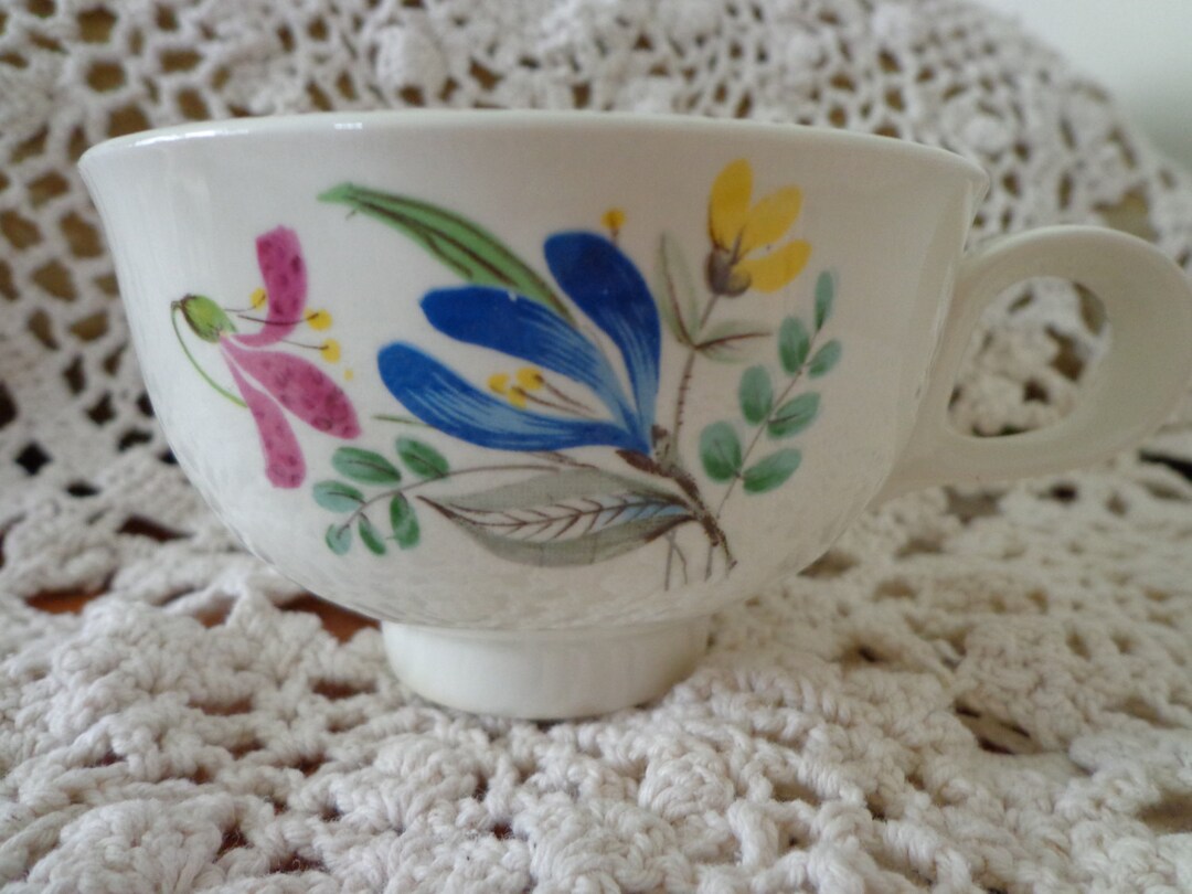 Vintage Hall China Hallcraft Bouquet 1881 Fine Porcelain Tea Cup - Etsy