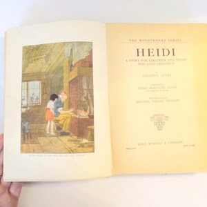 Heidi by Johanna Spyri Edition of 1933, A Story for Children and Those ...