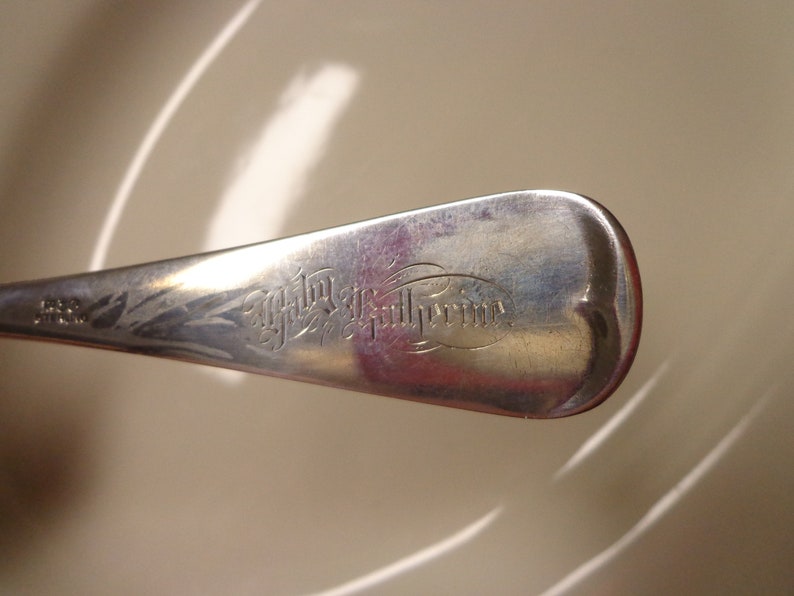 Antique Sterling Silver Fork Monogrammed and Dated May 2 1888 | Etsy