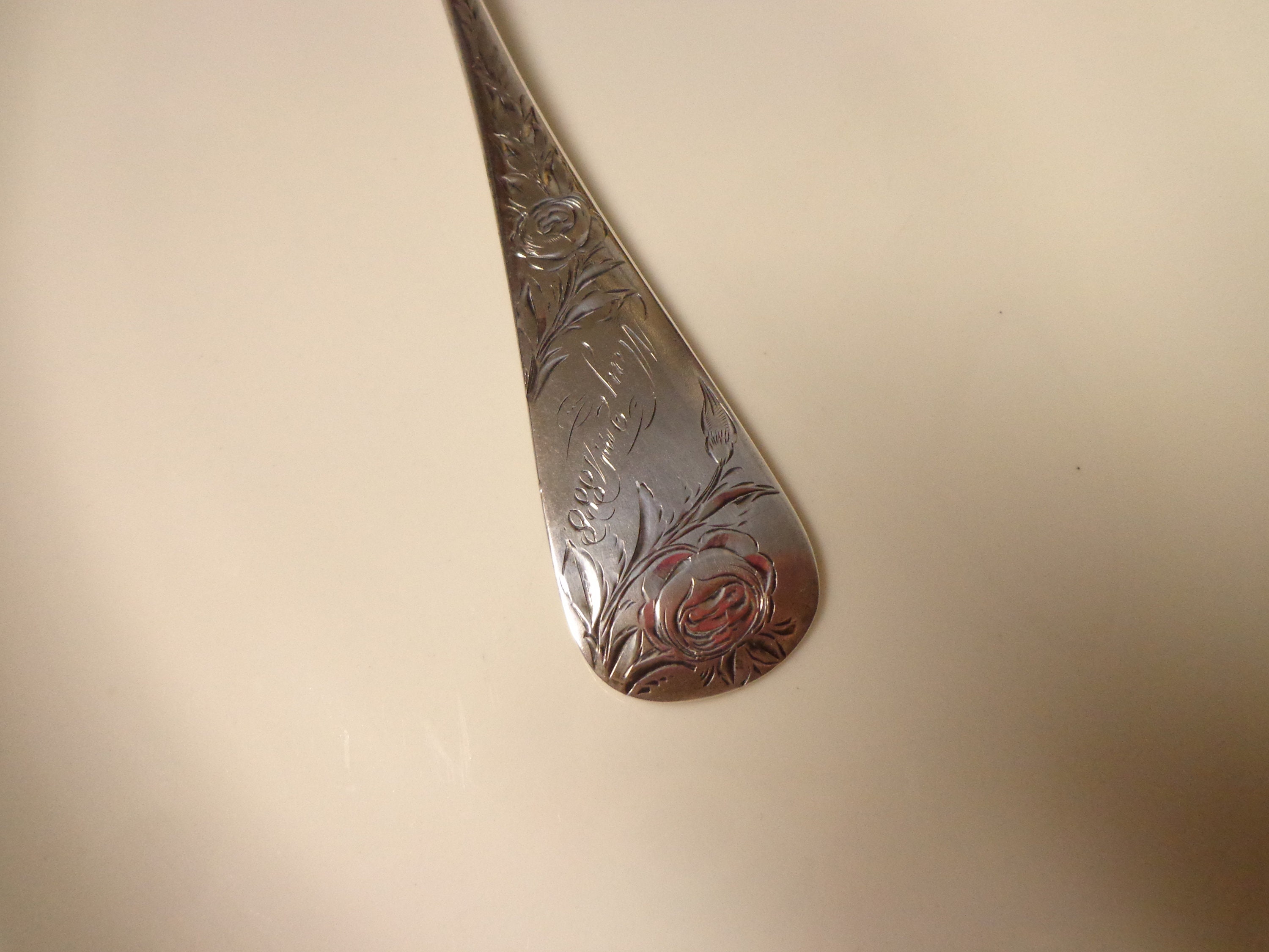 Antique Sterling Silver Fork Monogrammed and Dated May 2 1888 | Etsy