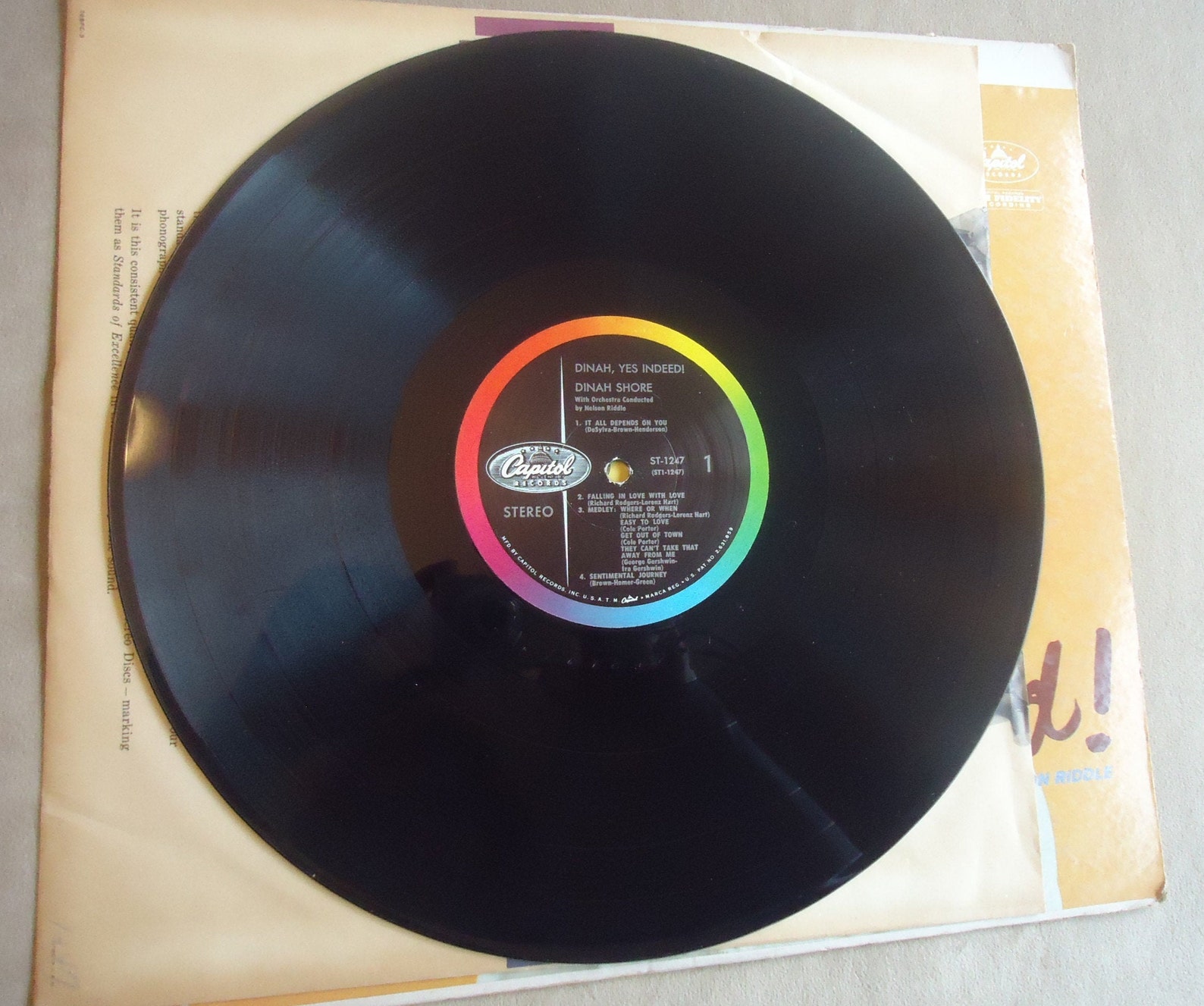 Dinah Yes Indeed High Fidelity Vinyl Record Album Nelson - Etsy