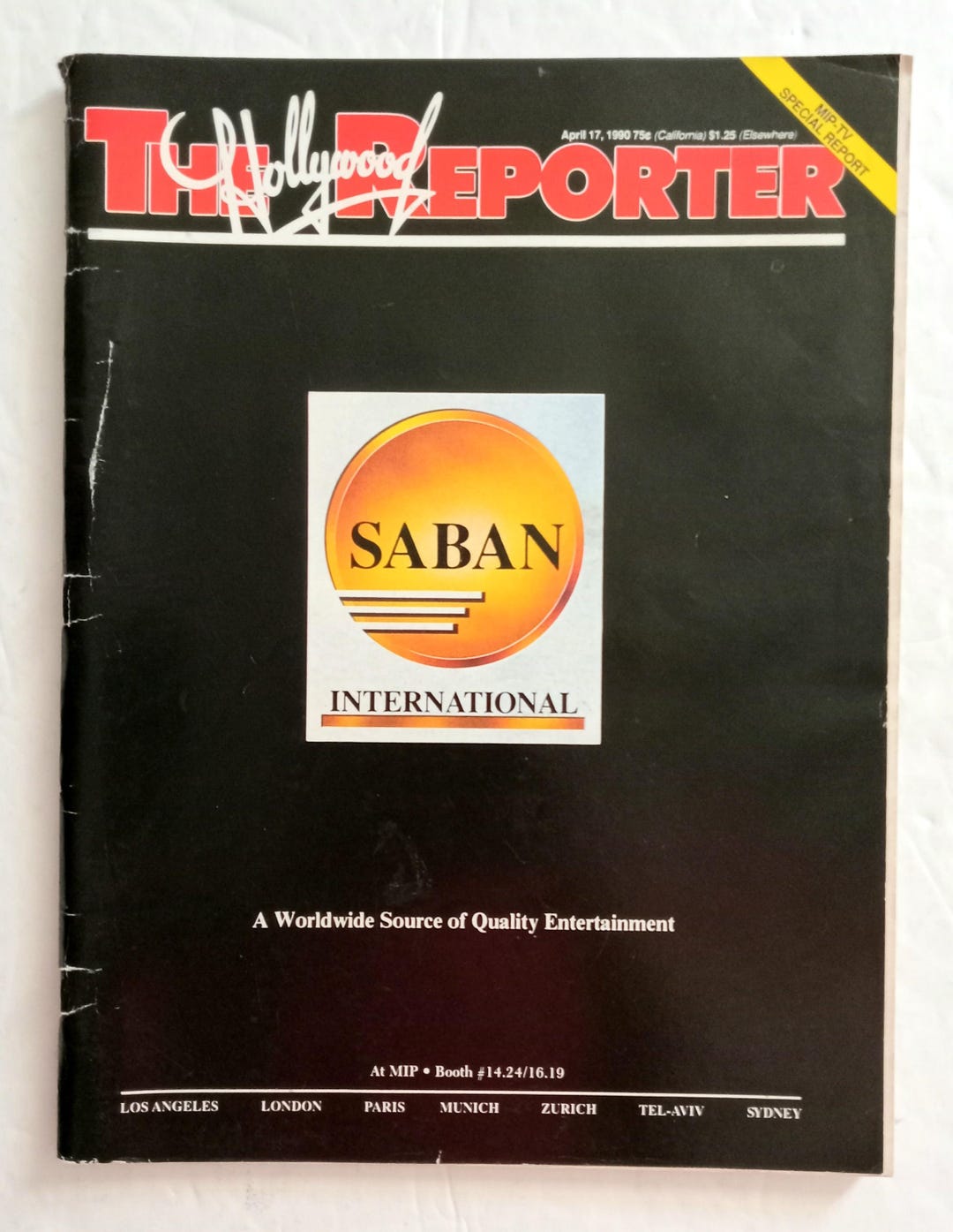 The Hollywood Reporter April 17, 1990, SABAN International, A Worldwide ...