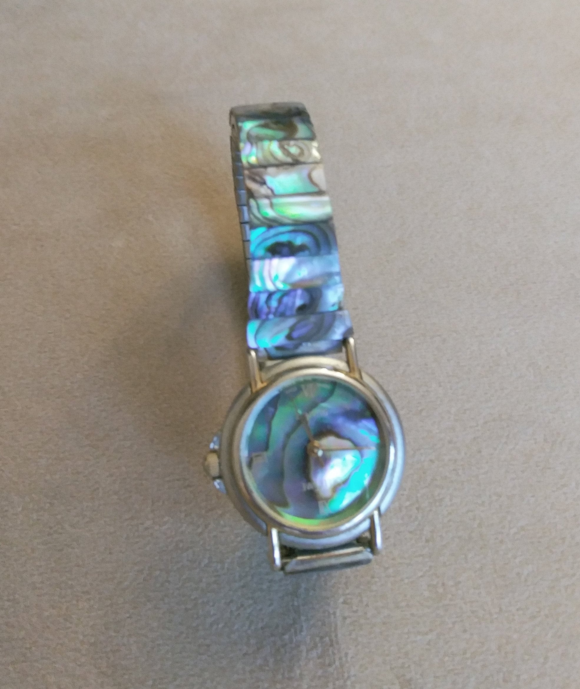 Vintage Abalone Watch SelecTime Quartz. Hong Kong Dial Japan | Etsy