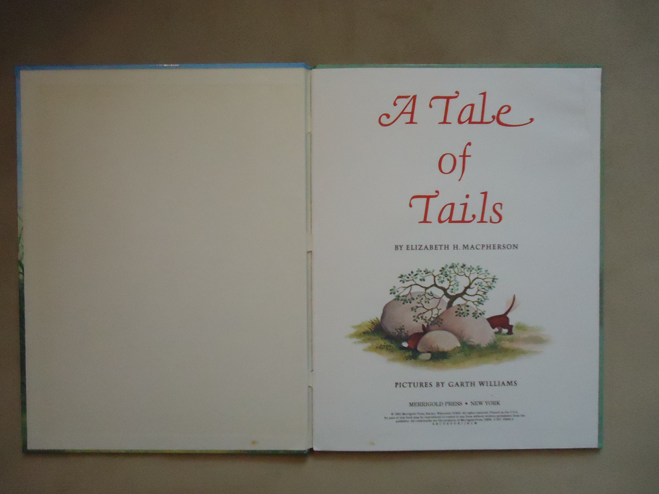 A Tale of Tails 1962 a Children's Hardcover Animal Book | Etsy