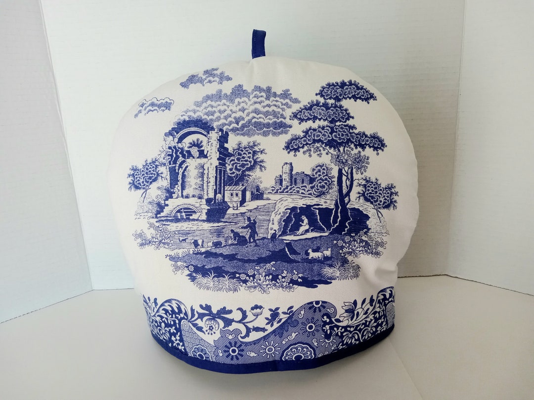 Pimpernel SPODE Blue Tower Blue White Tea Cozy 100% Cotton - Etsy