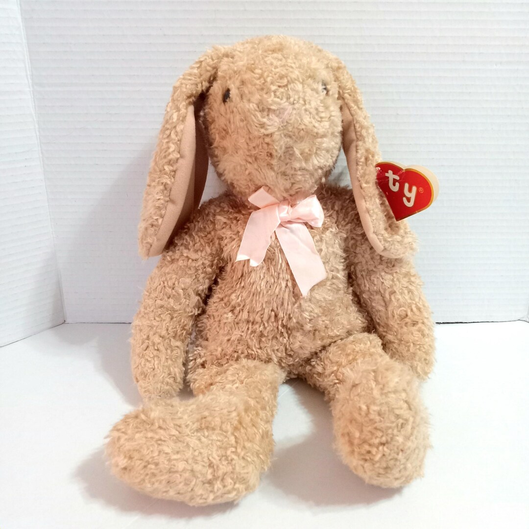 TY 1991 Large Baby Curly Bunny, 8017, Classic Collection, TY Rabbit ...
