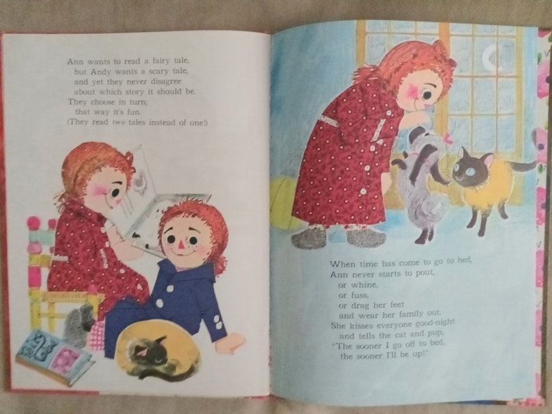 Raggedy Ann A Thank You and I Love You.book by Narah Smaridge 1969 A ...