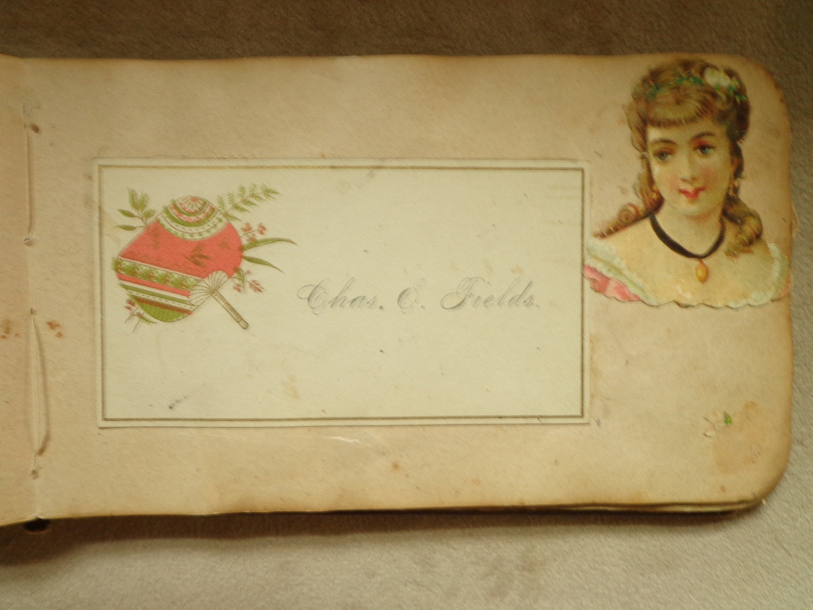 Victorian Ladies Calling Cards Album 1880s With 21 Calling - Etsy