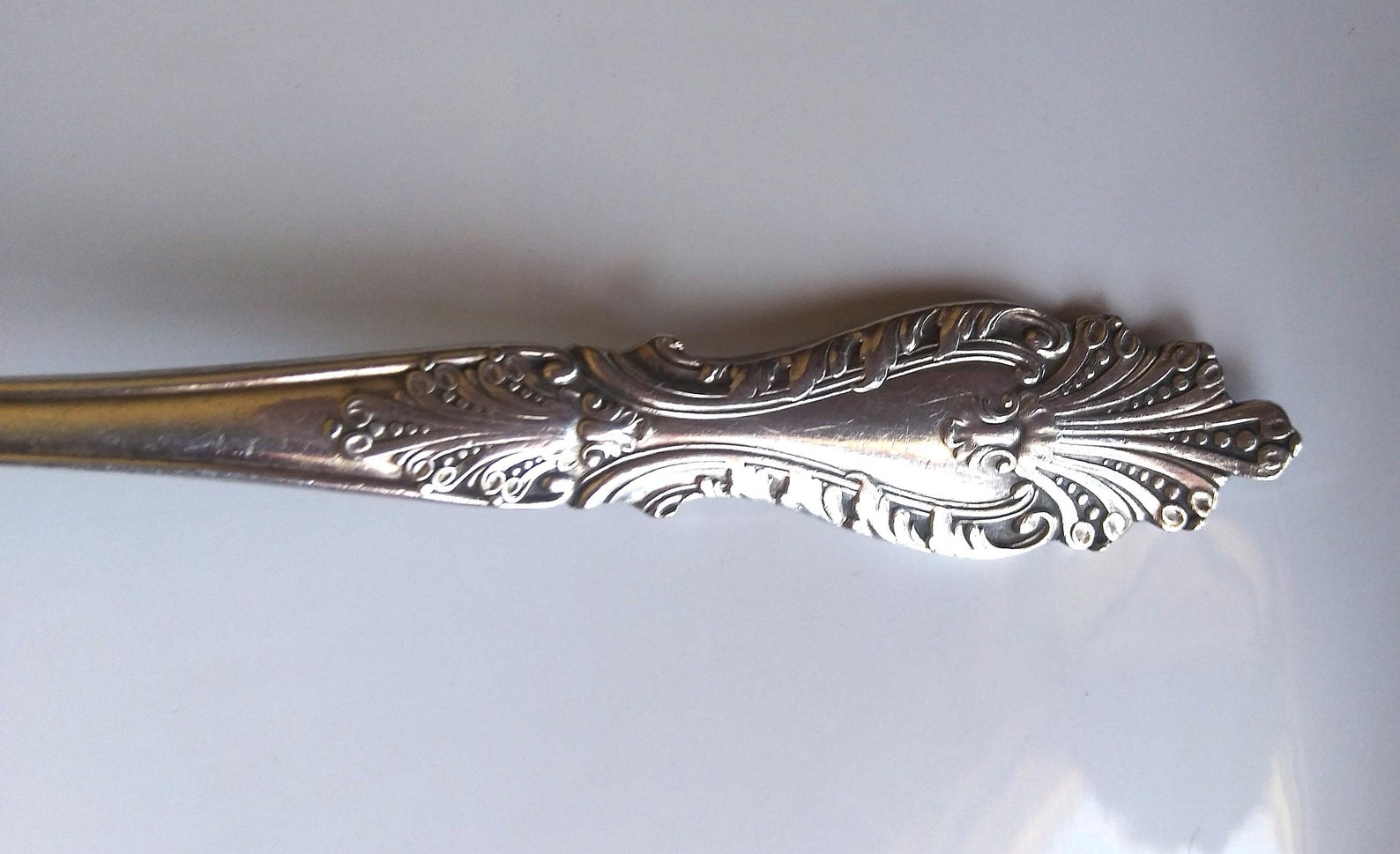 Antique Silver Plate Serving Spoon: Rogers & Hamilton Raphael Pattern ...