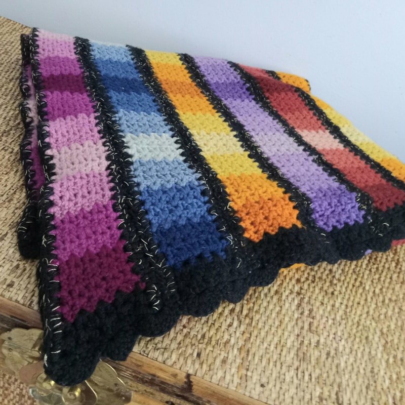 Rainbow Afghan - Etsy