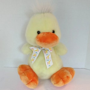 People Pals Plush Baby Duck by Aurora Corp. Korea 1992, Suitable for 3 ...