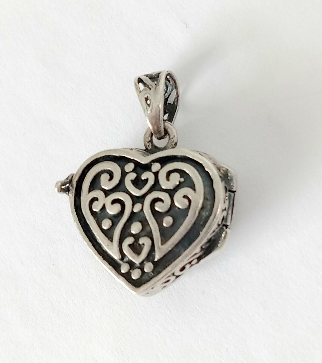 Vintage Sterling Silver Filigree Locket Hinge and Latch 925 Victorian ...