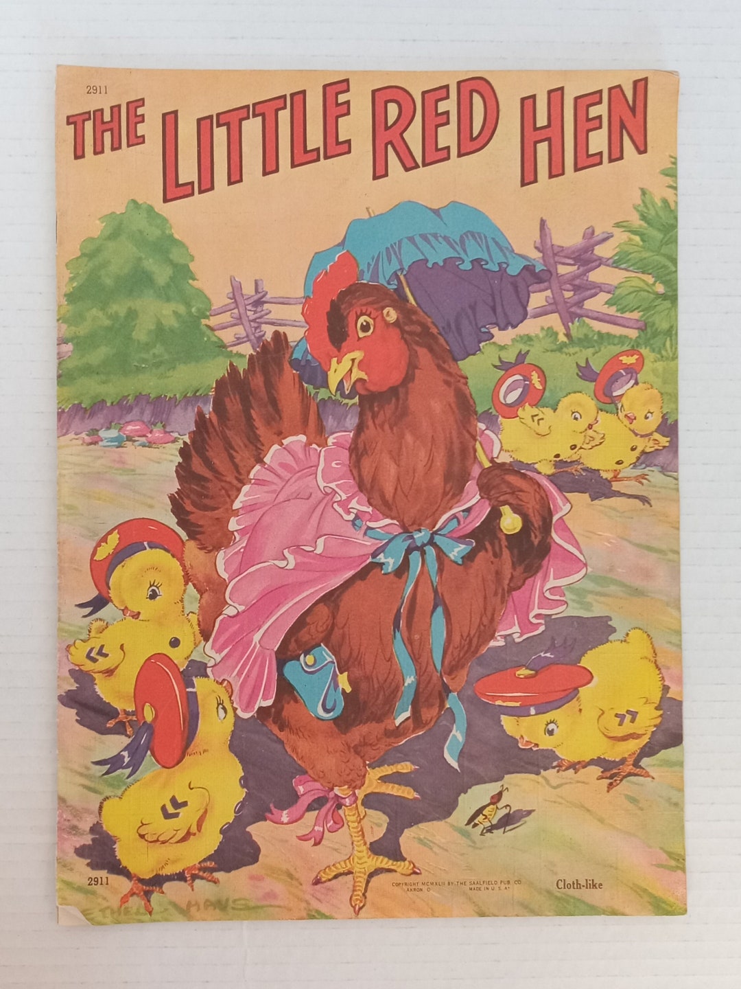 The Little Red Hen a Cloth-like Book Softcover Children's Book ...