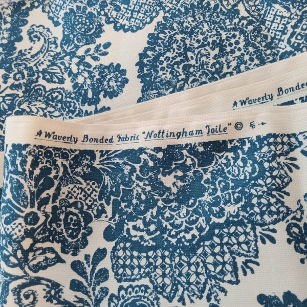 Waverly Blue Fabric - Etsy