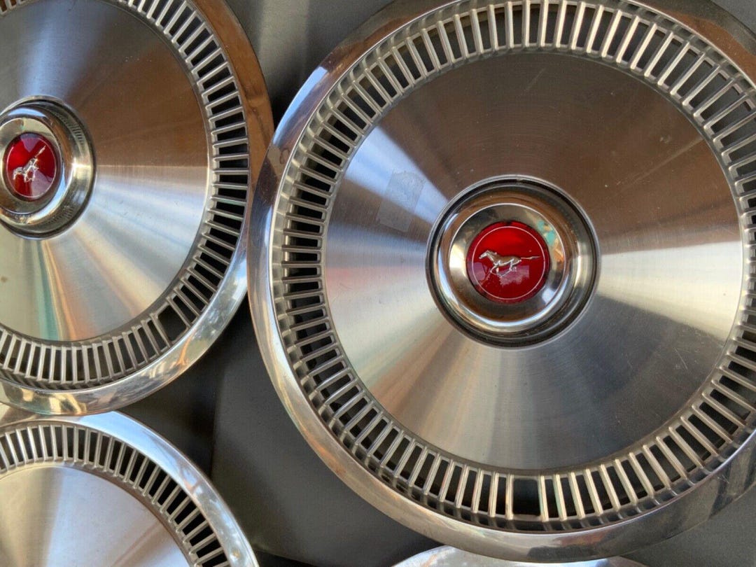 Set of 4 Vintage Mustang Classic Hubcaps 14 - Etsy
