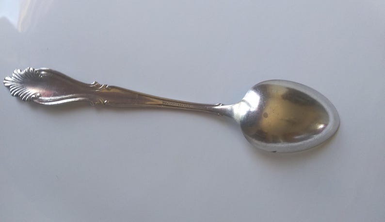 Antique Silver Plate Serving Spoon: Rogers & Hamilton Raphael Pattern ...