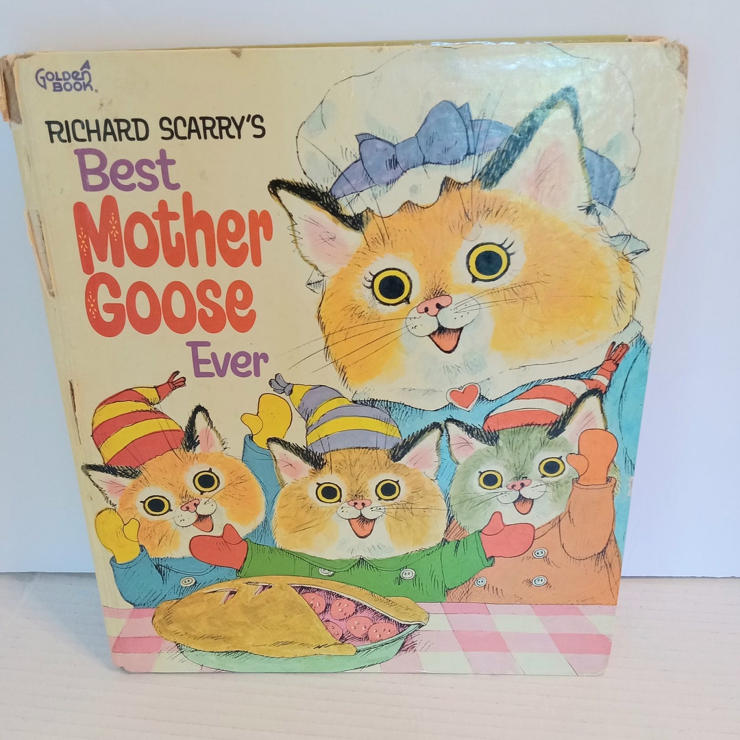 Vintage Richard Scarry's Best Mother Goose Ever A Golden Book Large ...