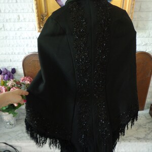 Victorian Ladies Mourning Coat, Walking Coat Dolman Sleeves, Bombazine ...