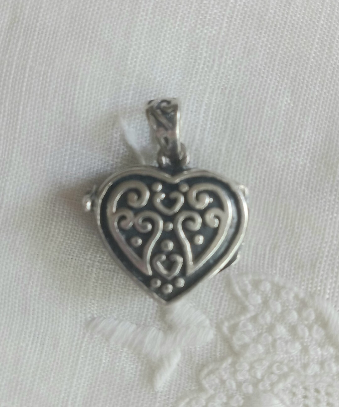 Vintage Sterling Silver Filigree Locket Hinge and Latch 925 Victorian ...