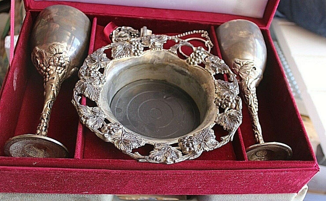 Ornate Goblets Godinger Silver Art gsa Wine Goblet Set, Weddings ...