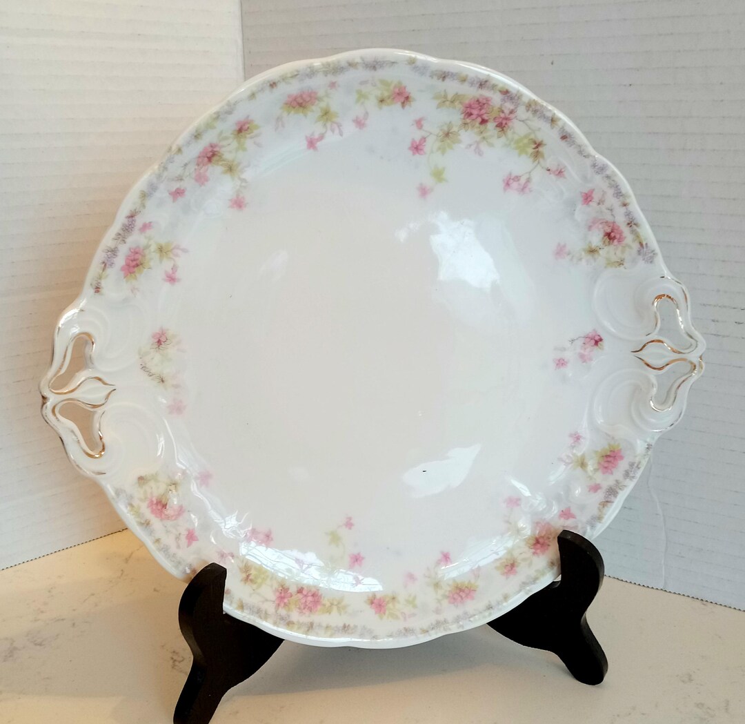Rosenthal RC Crown Iris Bavaria Germany Delicate Pink Flowers Round ...