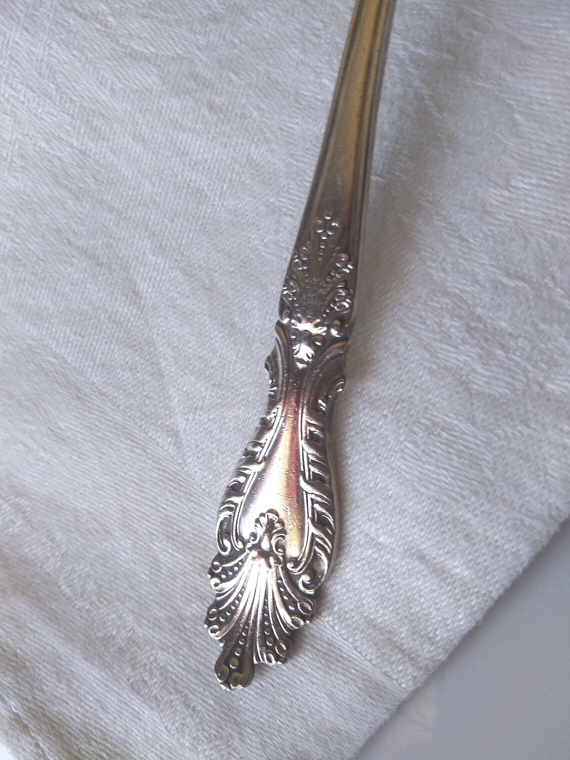 Antique Silver Plate Serving Spoon: Rogers & Hamilton Raphael Pattern ...