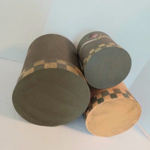 Ragon House Primitive Nesting Band Boxes, Folk Home Nesting Boxes Set ...