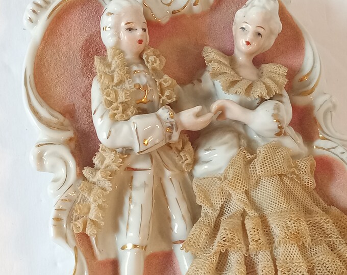 Fragonard 3D Wall Hanging With Georgian Rococo Era Courting Couple ...